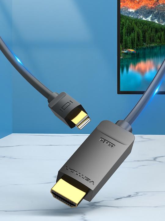 Vention 4K Mini DisplayPort to HDMI Cable 2M Black - buy at Galaxus