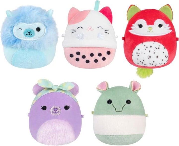 Squishmallows Micromallows Plüsch 6,5 Cm 5 Packung Silvy, Rozen, Aarin ...