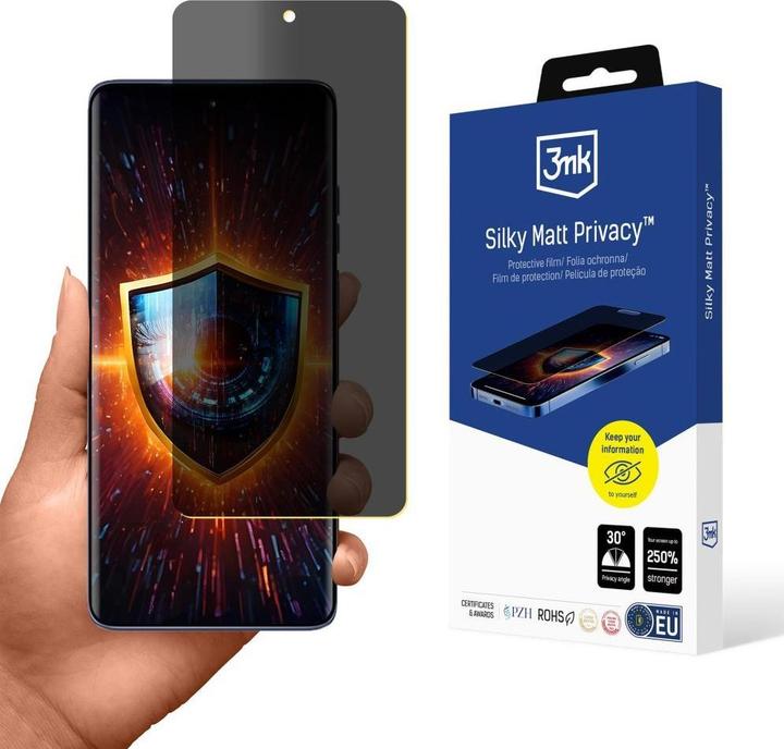 3MK Privacy Screen Protector Silky Matt Privacy for Motorola Edge 60 ...