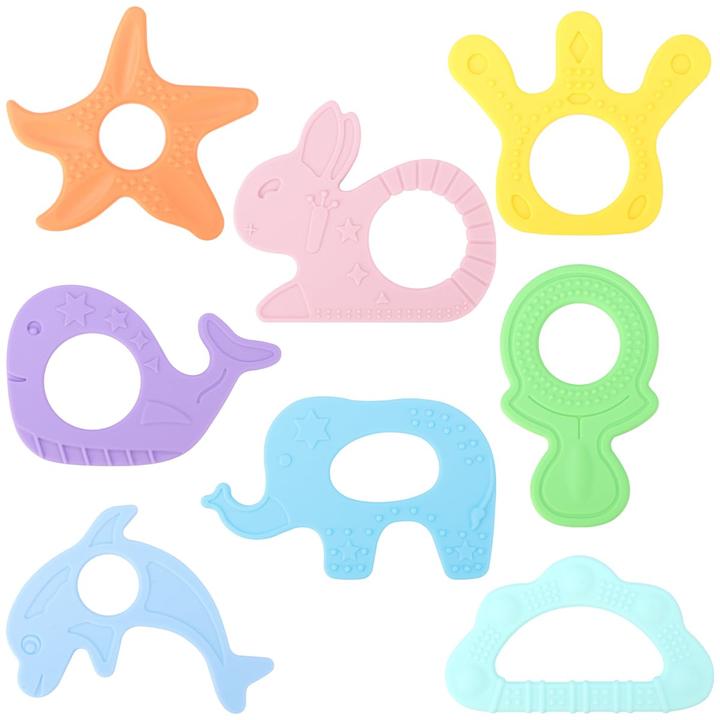 Activity Board Tiere Beisshilfe Baby, BPA-frei Grosser Beissring Baby ...