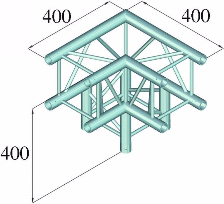 Alutruss DECOLOCK DQ4-PAL30 4-point truss 3-way corner 90 - Galaxus