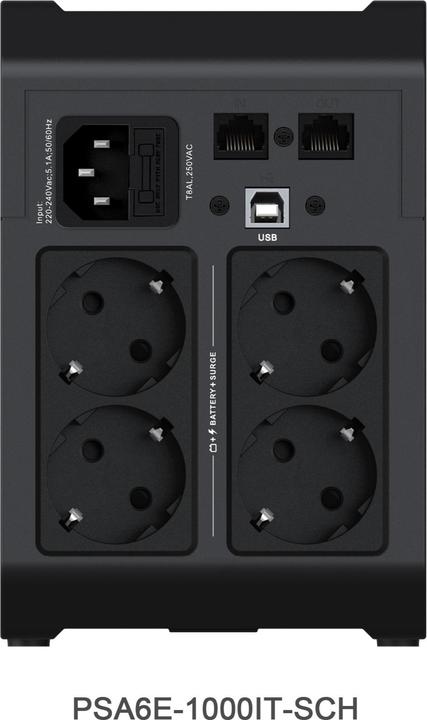 Vertiv PSA6E-1000IT-SCH, Line-Interaktiv, 1 kVA, 525 W, Sine, 140 V ...