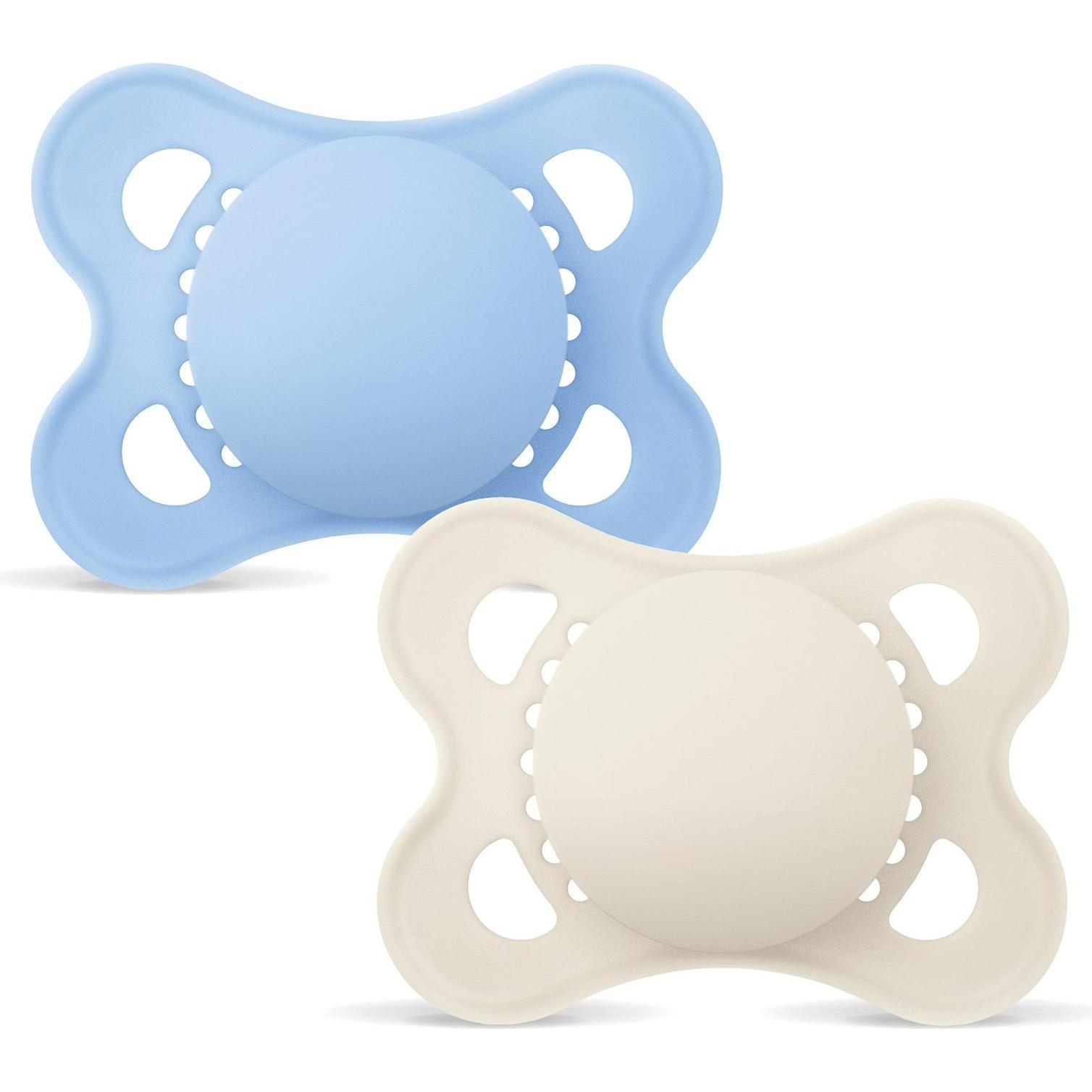 MAM - Orig Silk Pacifiers - Blue - 0-6 months (0 - 6 Mois) - Galaxus