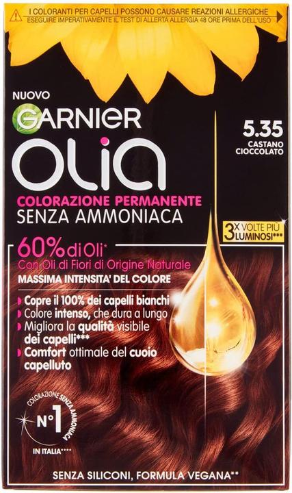 Garnier Olia Permanent Color Without Ammonia N.5.35 Chocolate Brown