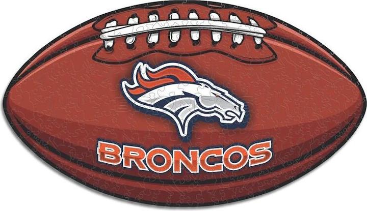Iconic NFL - Denver Broncos – Football mit Logo - Holz Puzzle Grösse S ...