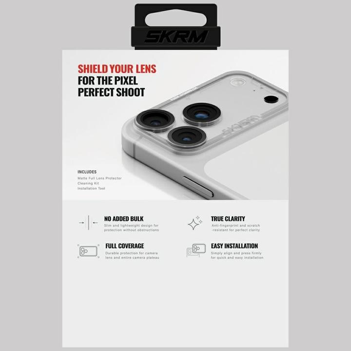 Skinarma Camera Lens Glass Magma Full Matte for iPhone 17 Pro grey