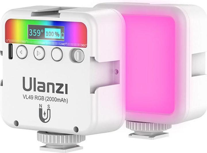 Ulanzi VL49 RGB Multi Colour LED-Video Light - White - Galaxus