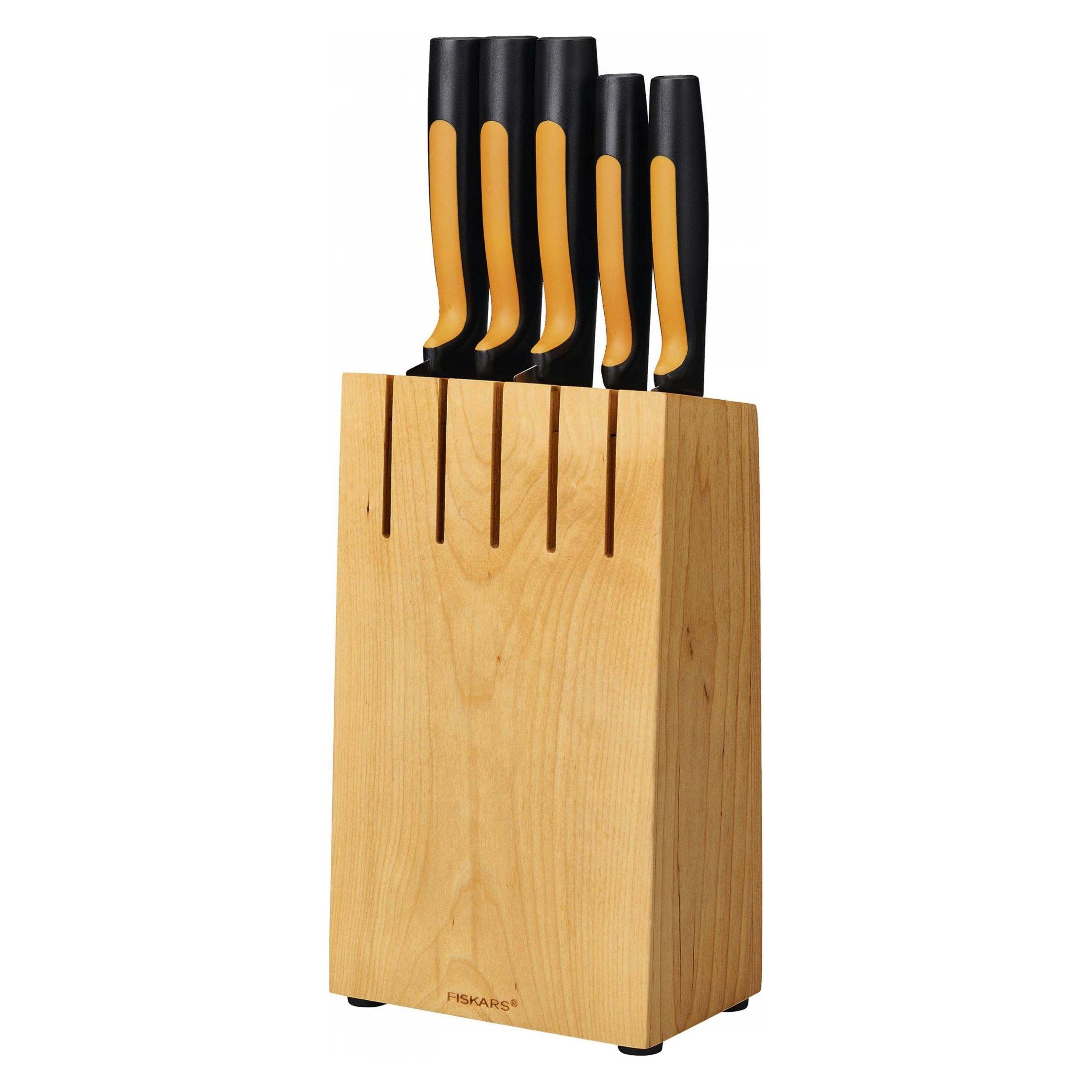 Fiskars Knife block with 5 knives - buy at Galaxus