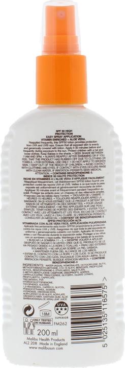Malibu Lotion Spray (Sonnenlotion, Sonnenspray, SPF 50, 200 ml)