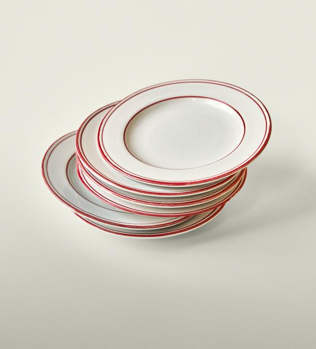 Nicolas Vahé Lunch plate, NVBistro, RedWhite (2x, 21 cm) - Galaxus