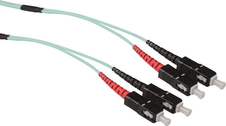 ACT 30 meter Multimode 50/125 OM3 duplex ruggedized fiber cable with SC ...