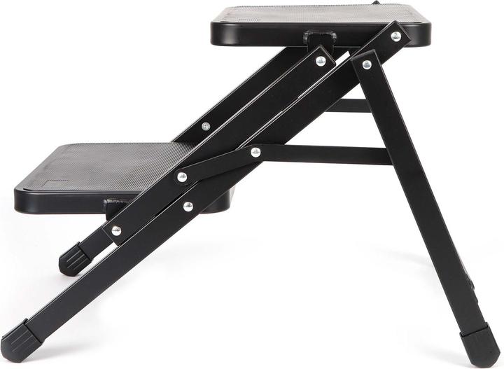 Wiltec Camping Doppeltrittstufe Stahl 200kg 2 Stufen Trittleiter ...