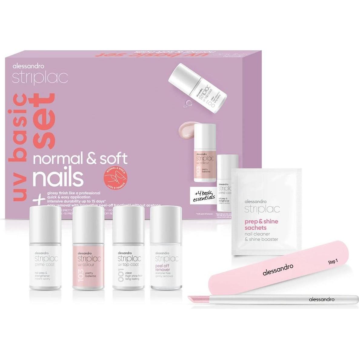 Alessandro International Striplac UV Basic Set (Transparent, UV-Gel ...