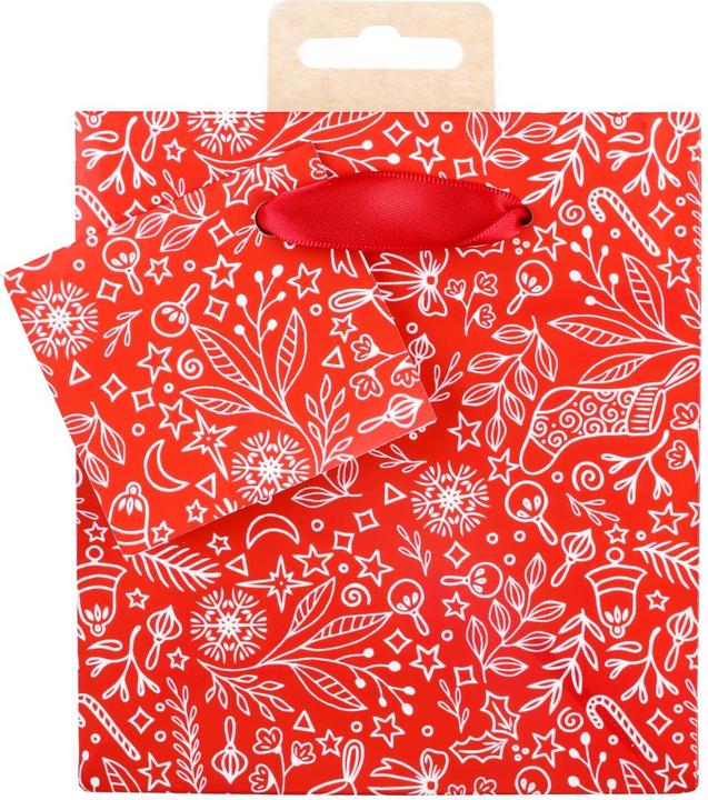 Clairefontaine Premium, kleine Geschenktasche rot & weiss 12x4,5x13,5 ...