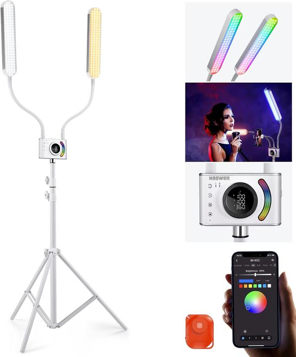 Neewer BH40C Double Arms RGB LED Fill Light (EU) - kaufen bei Galaxus ...