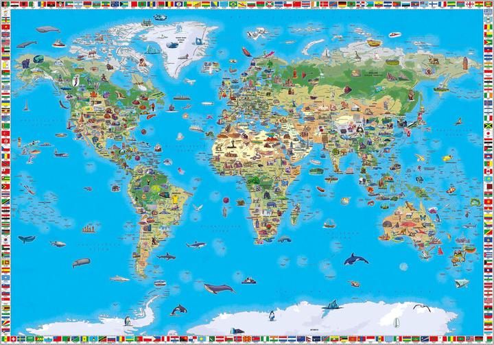 World map for children, desk pad, freytag & berndt - buy at Galaxus