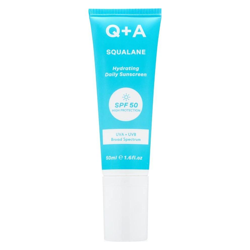 Q+A Moisturizing skin cream with squalane SPF 50 Squalane (Hydrating ...