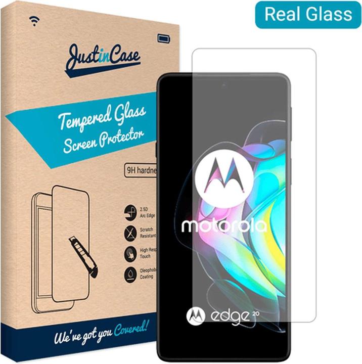 Just in Case Gehärtetes Glas Clear Displayshutzfolie Motorola Edge 20 ...