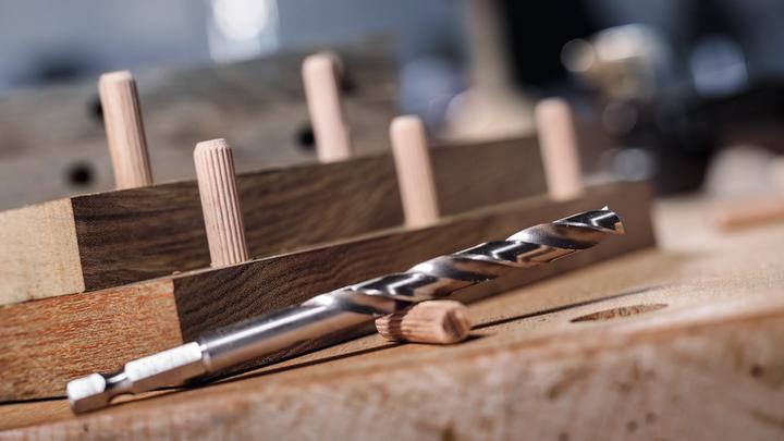 Bosch Professional Zubehör PRO Wood HSS HEX Brad Point Spiralbohrer ...