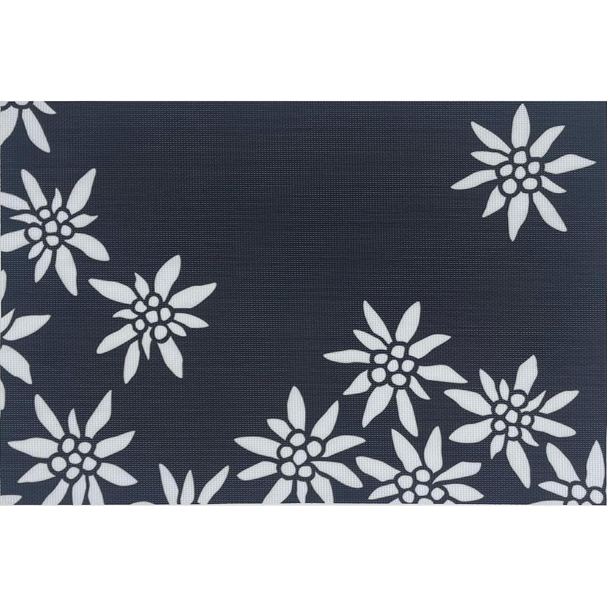 Heidi Cheese Line Tischset Edelweiss 45x30 cm schwarz mit weissen ...