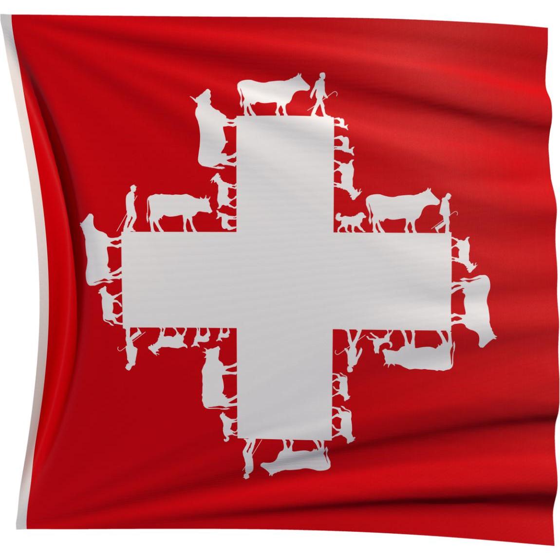 Keller Fahnen Schweizerfahne «Alpaufzug» - kaufen bei Galaxus