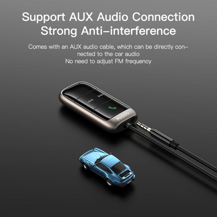 Yesido - FM Modulator Bluetooth Car Receiver (YAU32) - LED Display, TF ...