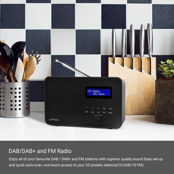 Lemega DAB/DAB+ Radio DR1 (DAB+, Radio Frequency (RF)) - Digitec