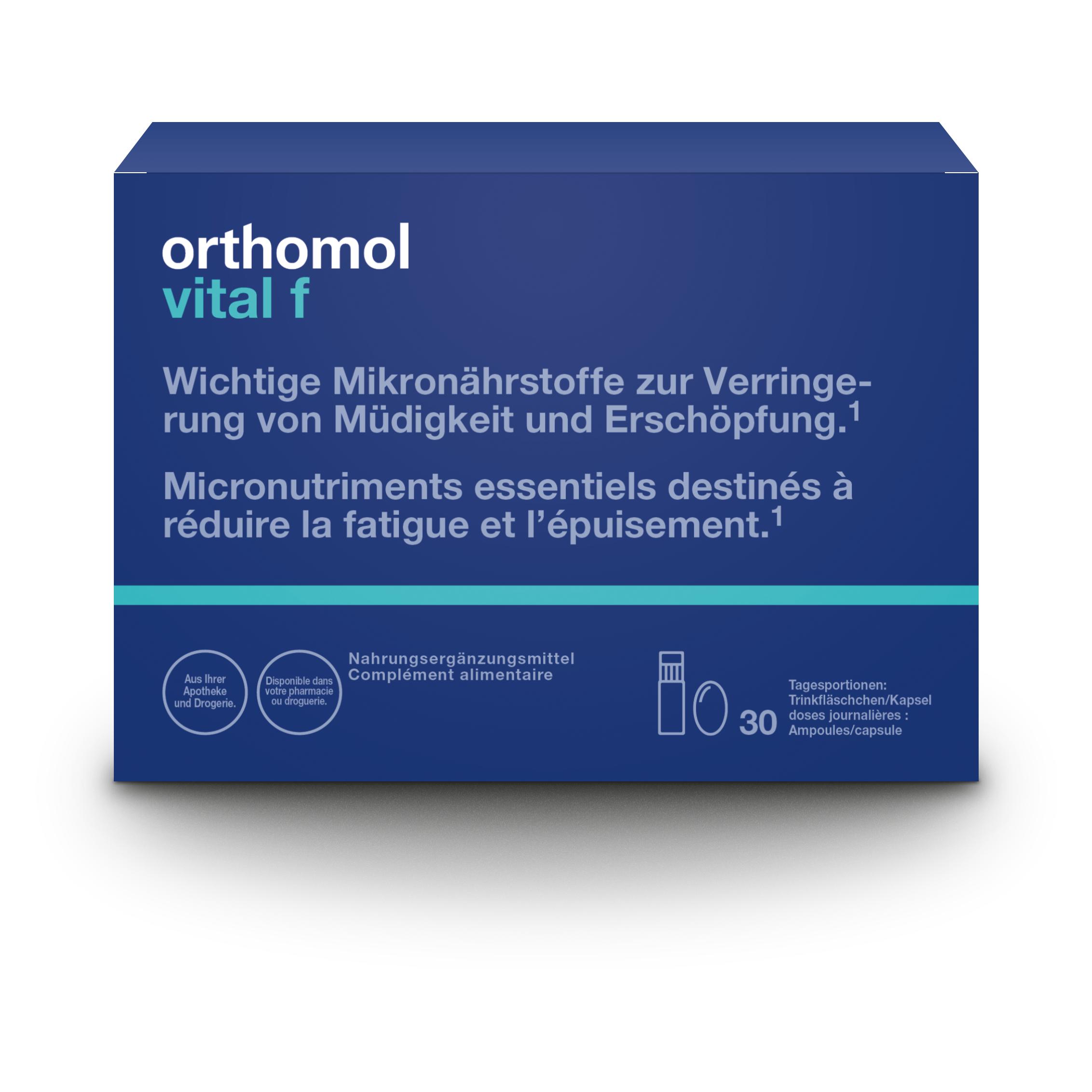 Pharma Medica ORTHOMOL Vital f Ampoule à boire 30 pc - Galaxus