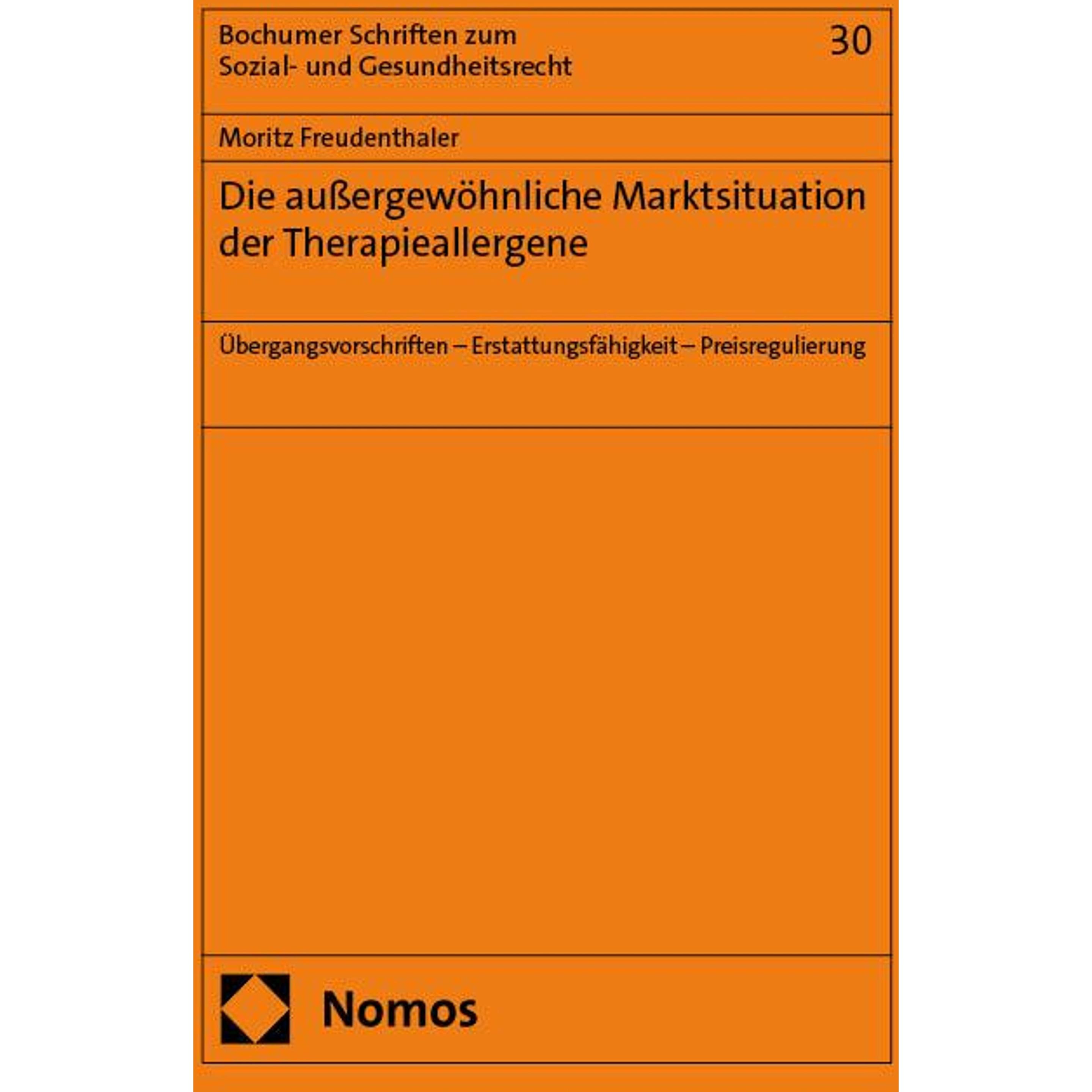 Nomos Die auergewhnliche Marktsituation der Therapieallergene - Galaxus