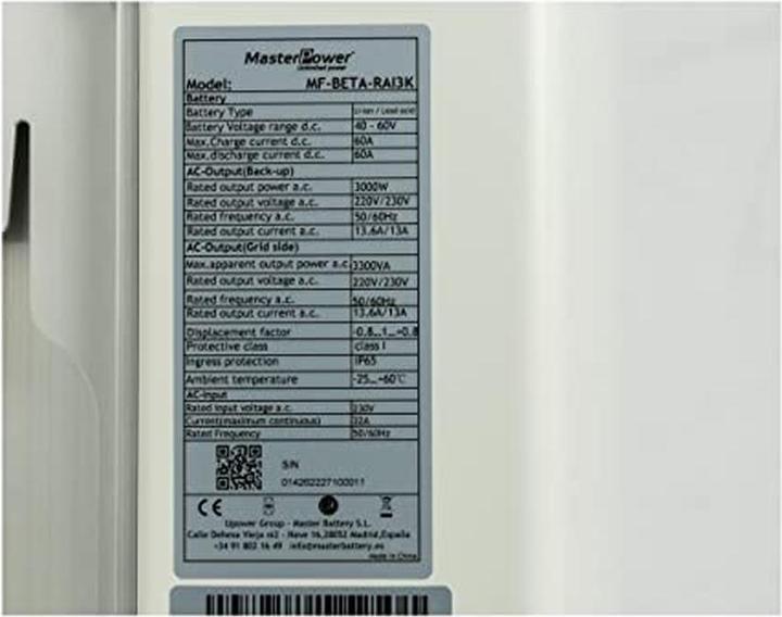 Master U-Power 2-weg omvormer RAI-3K-48ES-5G (retrofit) - Galaxus