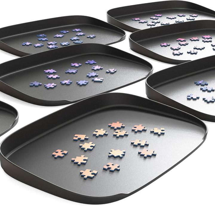 Puzzlup Stapelbare Puzzle Sortierschalen-Set (6 Schalen)