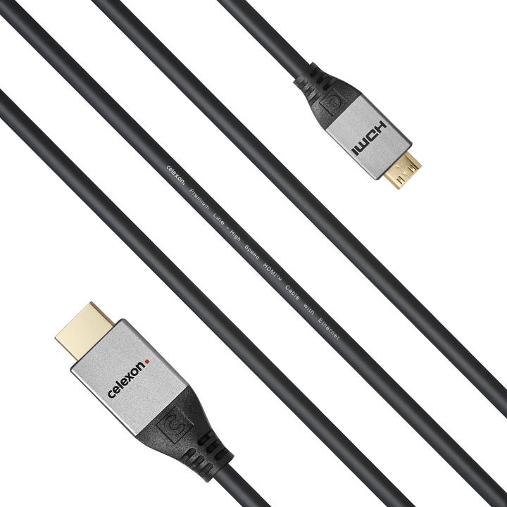 Celexon HDMI auf Mini HDMI Kabel mit Ethernet - 2.0a/b 4K 1,0m ...