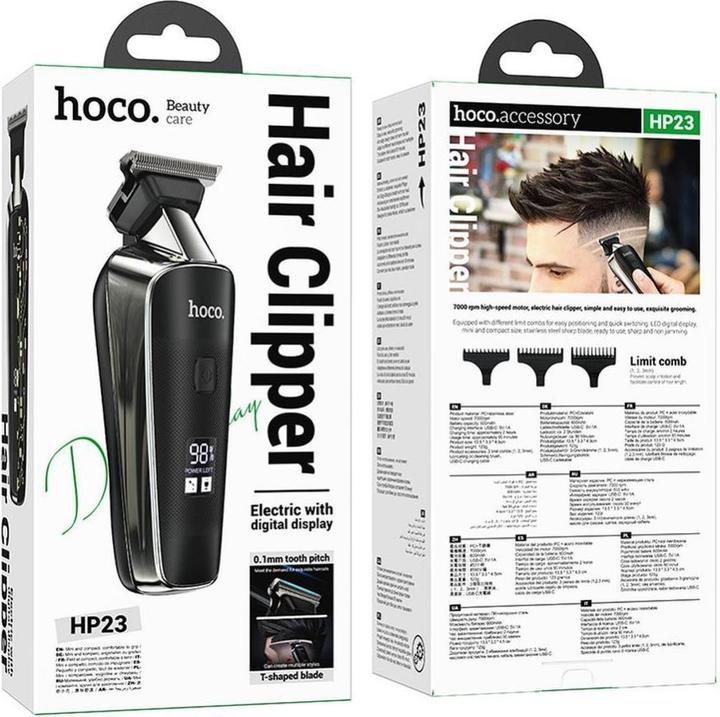 Hoco Other electric hair clipper with digital display HP23 black - Digitec