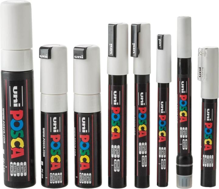 Faber-Castell Marker UNI POSCA 8er Spitzenset weiss