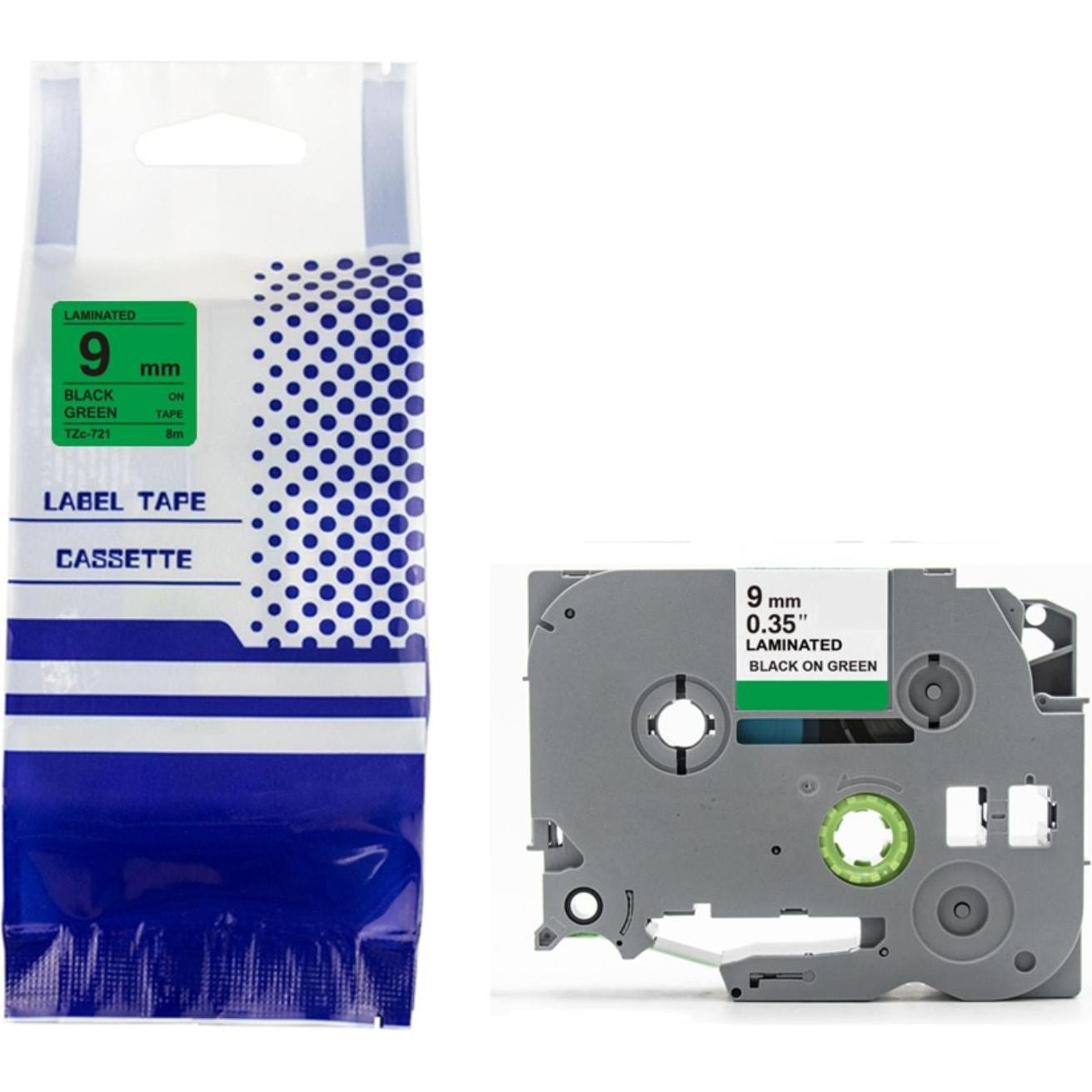 Hermex Alternatives Etikettenband zu Brother TZe-721 Beschriftungsband ...