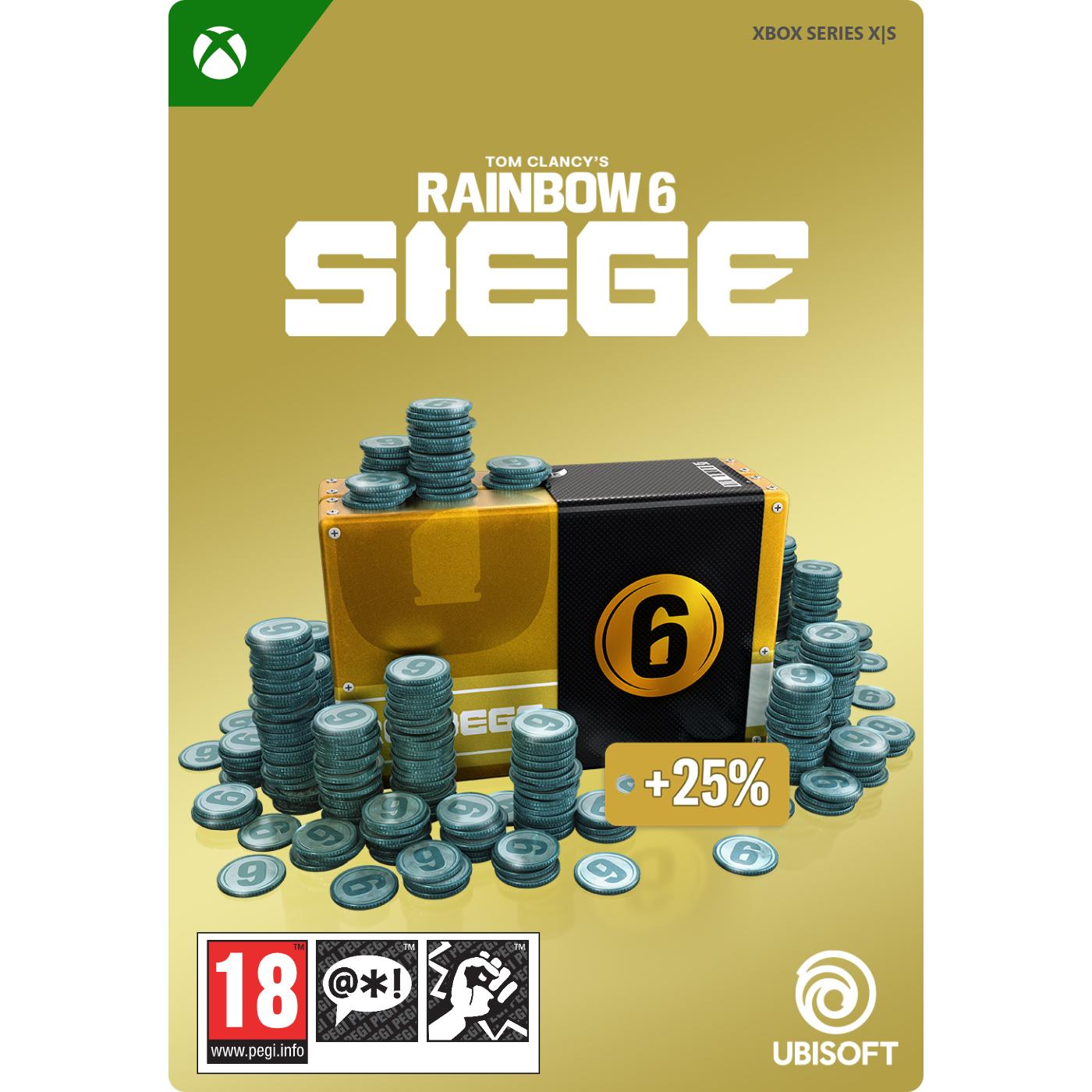 Microsoft XBOX Tom Clancys Rainbow Six Siege 15,000 R6 Credits Download ...