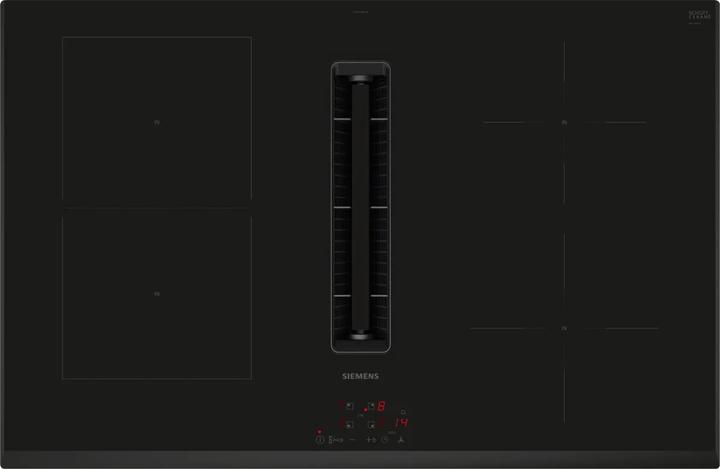 Siemens iQ300, Induction hob with integrated ventilation system, 80 cm ...