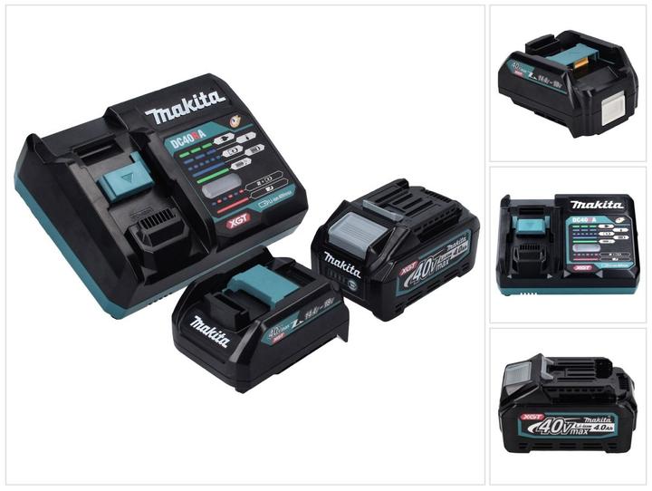 Makita Akku Starter Set 40 V max. mit 1x BL 4040 Akku 4,0 Ah XGT + DC ...