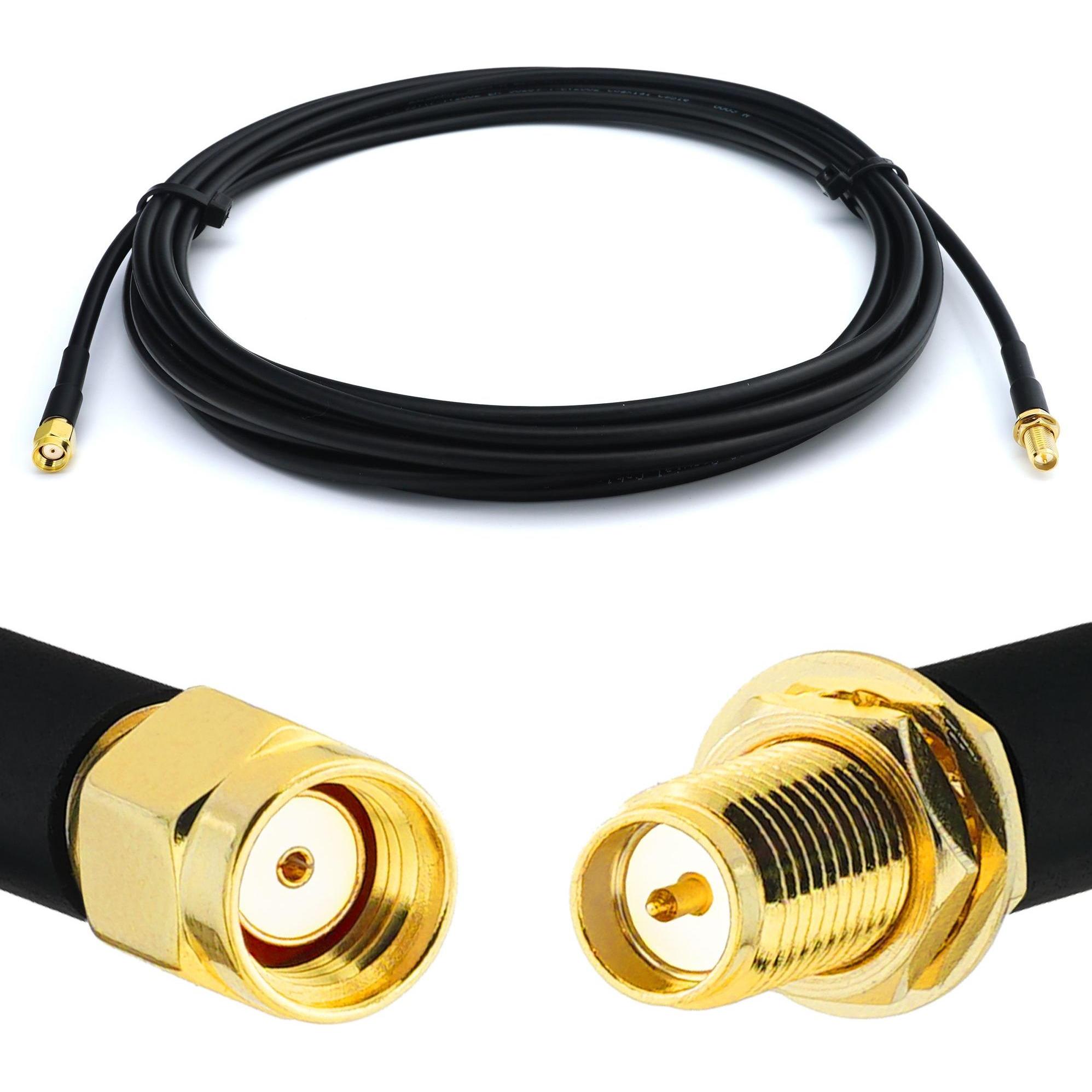 Rangeful RP-SMA Male to RP-SMA Female 7m RG58/U Coaxial Cable RG58-RPSM ...