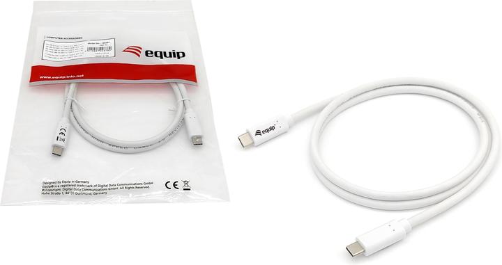 equip Kabel USB-C3.2->C Gen1 PD60W St/St 0.50m weiss (0.50 m, USB 3.2 ...