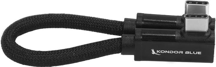 Kondor Blue Dual Right Angle 8 USB-C Braided Cable for 8K Data and ...