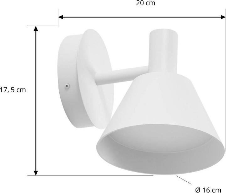 Lucande LED-Aussenwandleuchte Tabena, weiss matt, IP44, CCT (IP54)