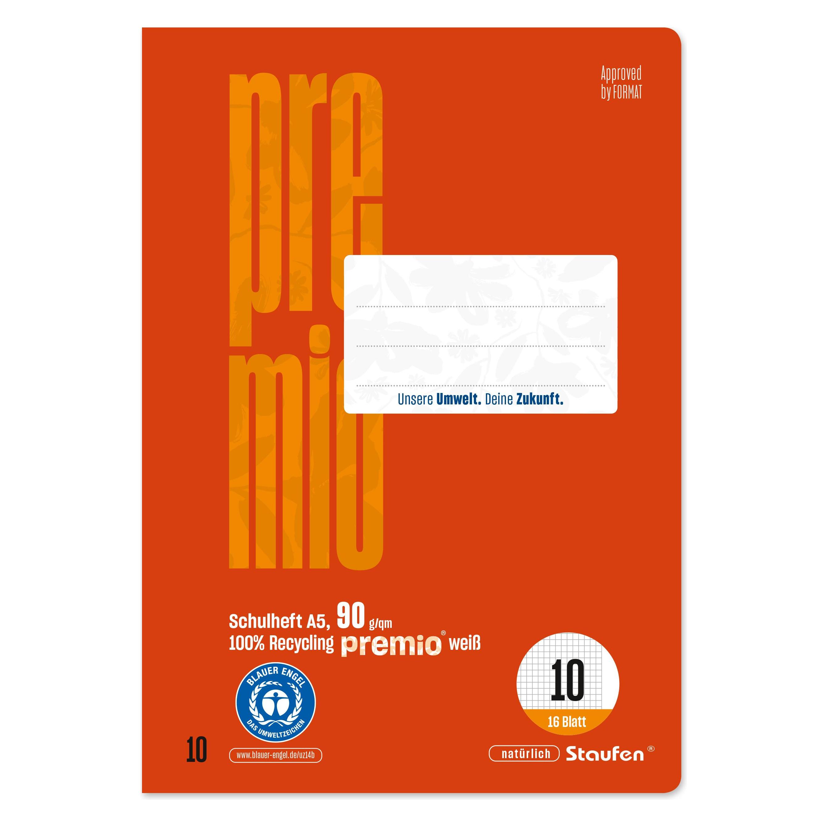 Ursus Cahier LIN10 A5 16 feuilles quadrillées 5mm - Galaxus