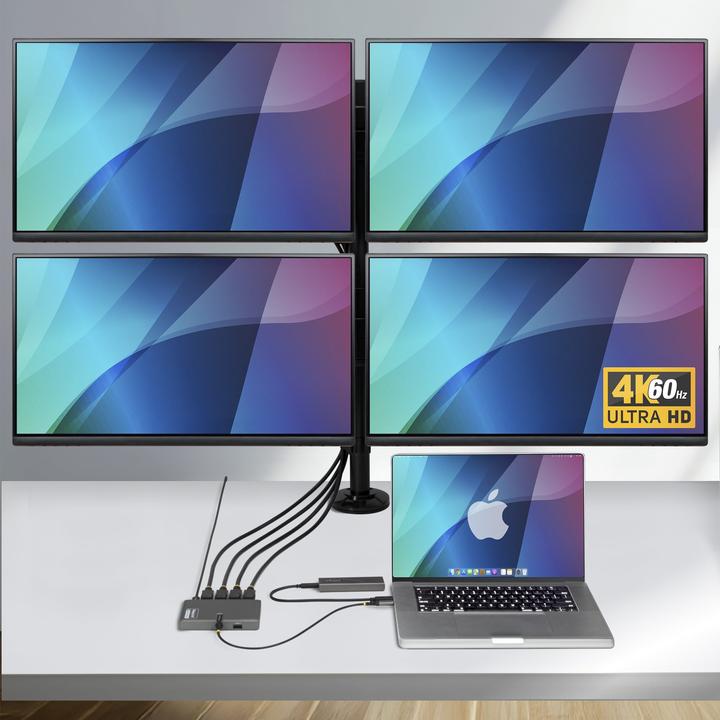 StarTech USB-C To Quad DP Adapter Adapter 4k 60hz Displayport