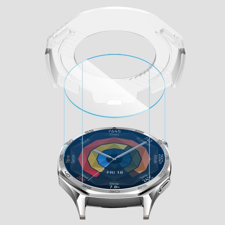 Tech-Protect Easy Set+ 2er-Pack Panzerglas für Huawei Watch GT 5 46 mm ...