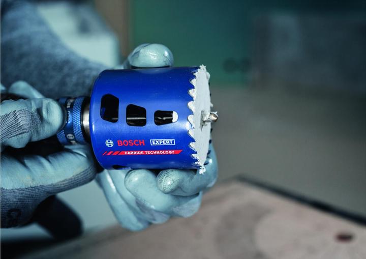 Bosch 14 tlg.EXPERT Tough 061599765X Material Lochsägenkoffer m.gratis ...