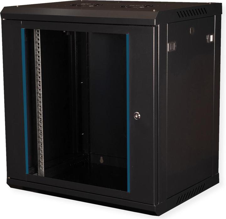 Value 19-Zoll Wandgehäuse 12HE 600x450mm schwarz, Bausatz - Digitec