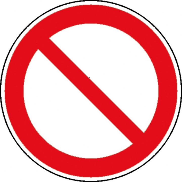 SafetyMarking Prohibition signGeneralProhibition sign - buy at Galaxus
