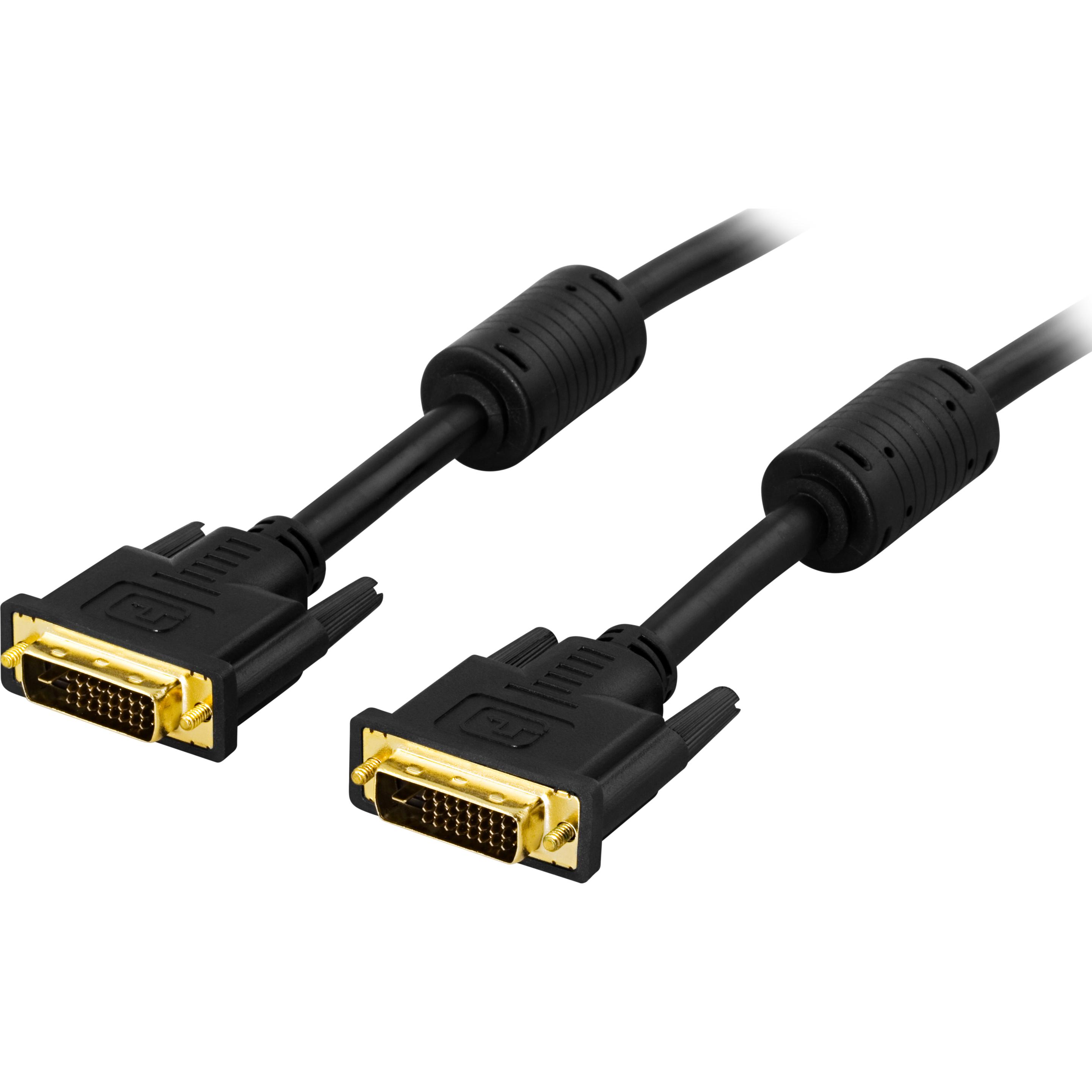 Deltaco DVI-600B DVI cable DVI-D Black (3 m) - kaufen bei Galaxus