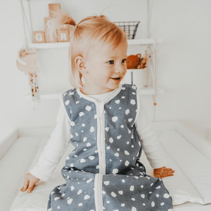 Emma & noah Schlafsack mit Füssen Punkte Blau - kaufen bei Galaxus